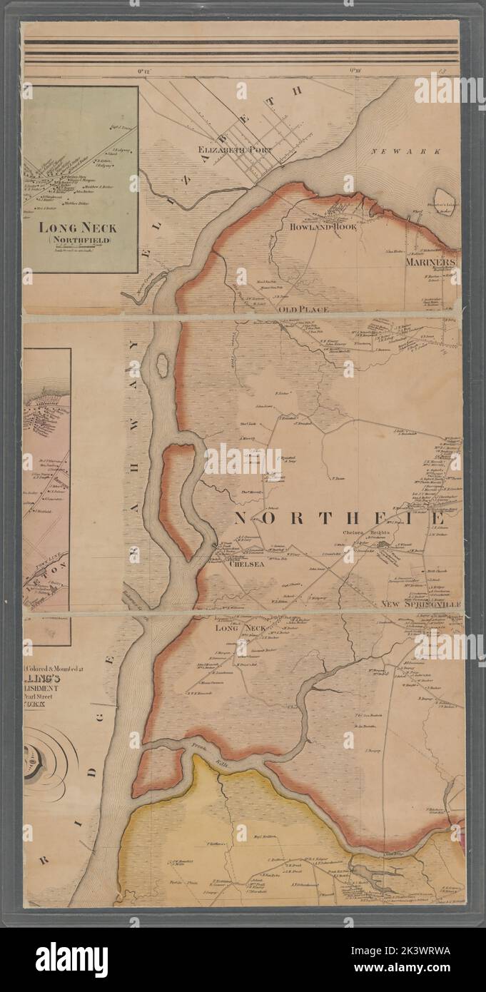 Map of Staten Island, Richmond County, New York City, from surveys ...