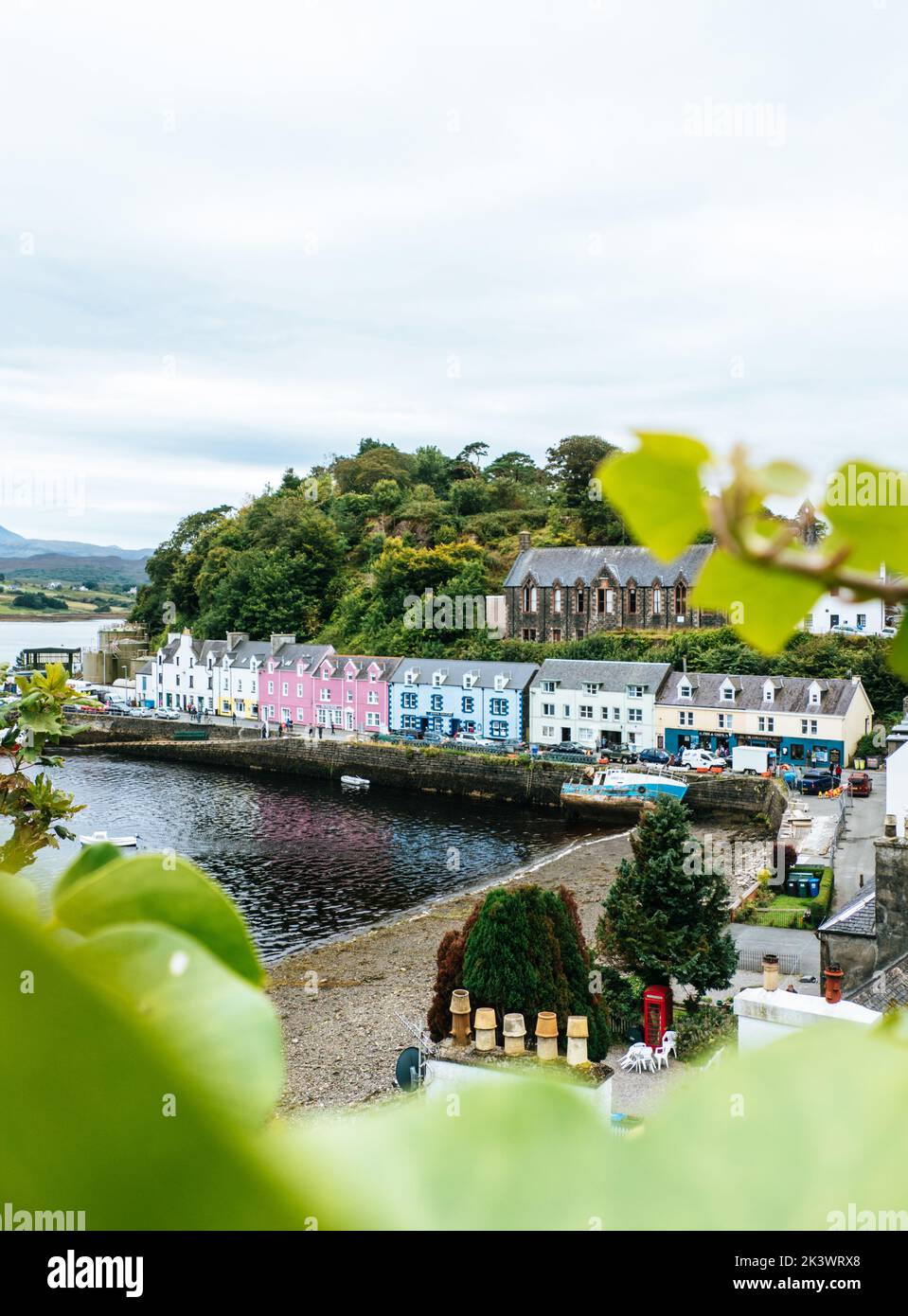 Painted Houses of Portree, a town on, and capital of, the Isle of Skye ...