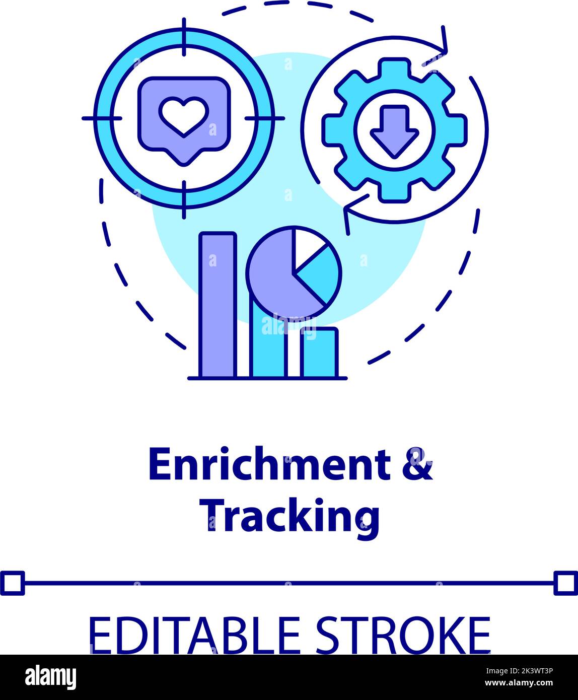 Enrichment and tracking concept icon Stock Vector Image & Art - Alamy