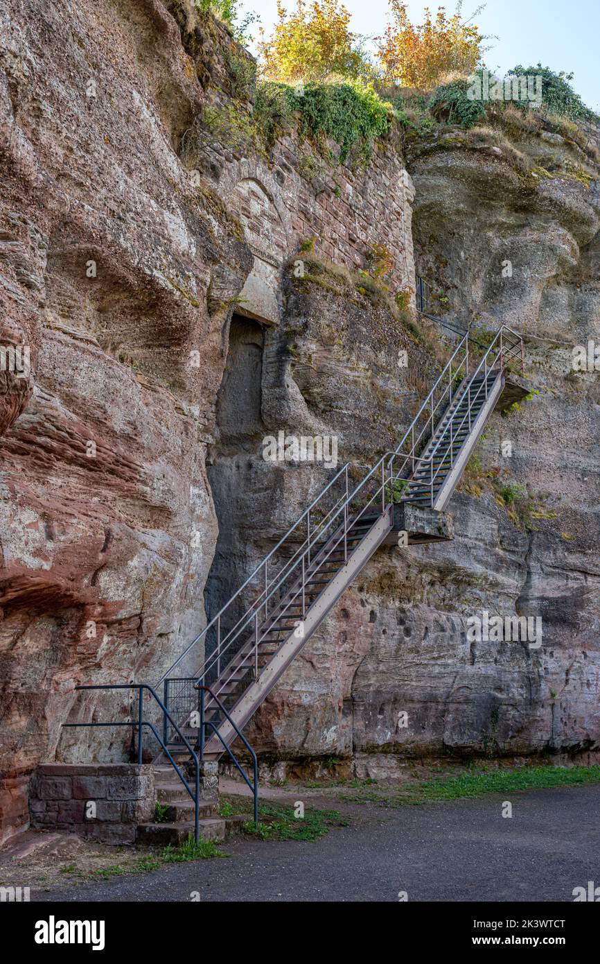 View of Haut-Barr Castle and the Alsace plain Stock Photo - Alamy