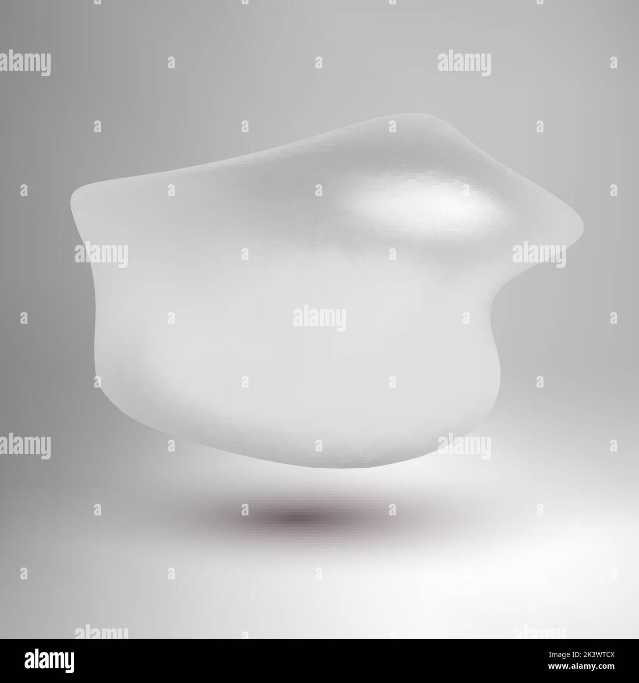 Metallic fluid shape. 3d liquid bubble Stock Vector Image & Art - Alamy