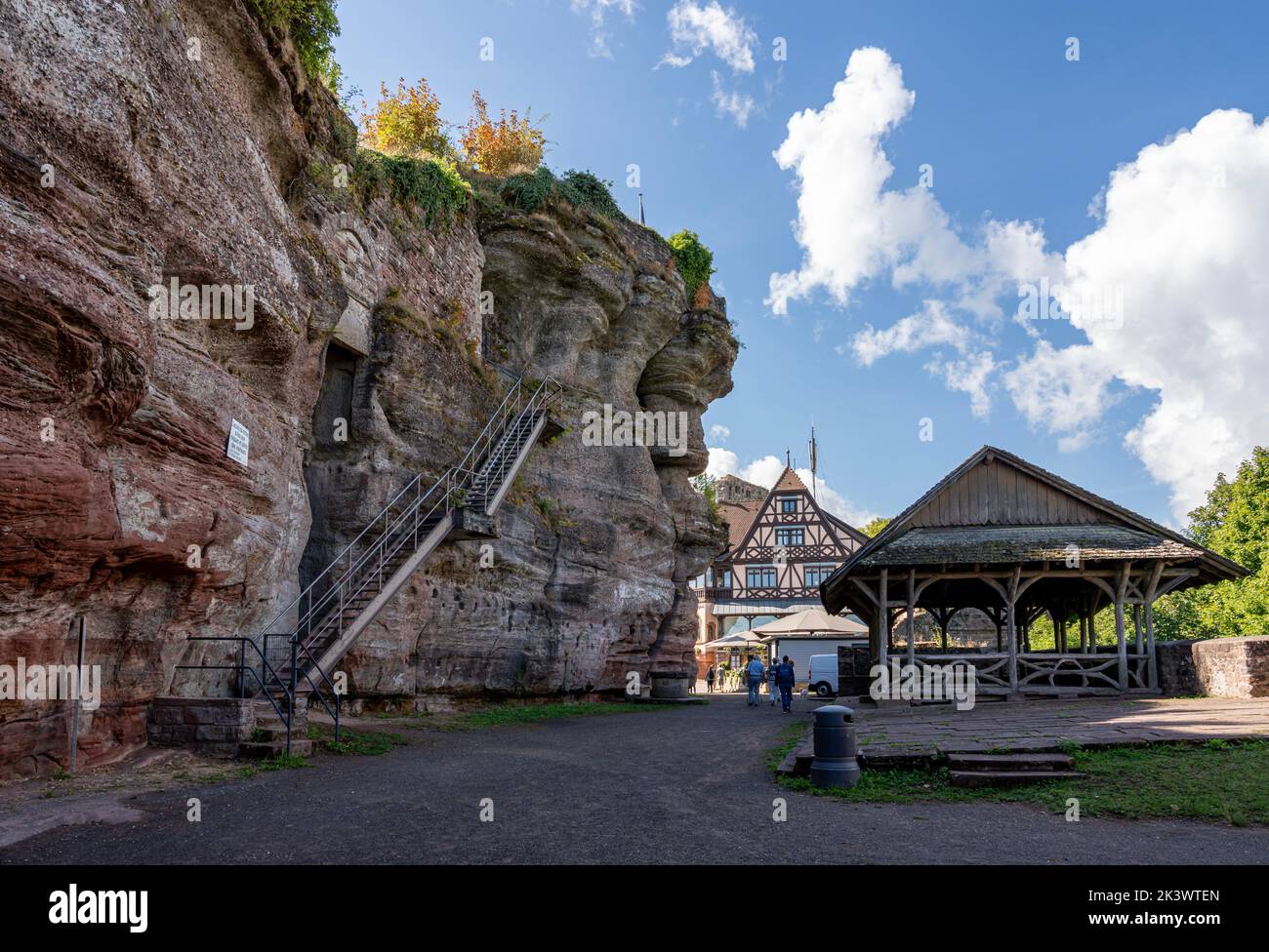 View of Haut-Barr Castle and the Alsace plain Stock Photo - Alamy