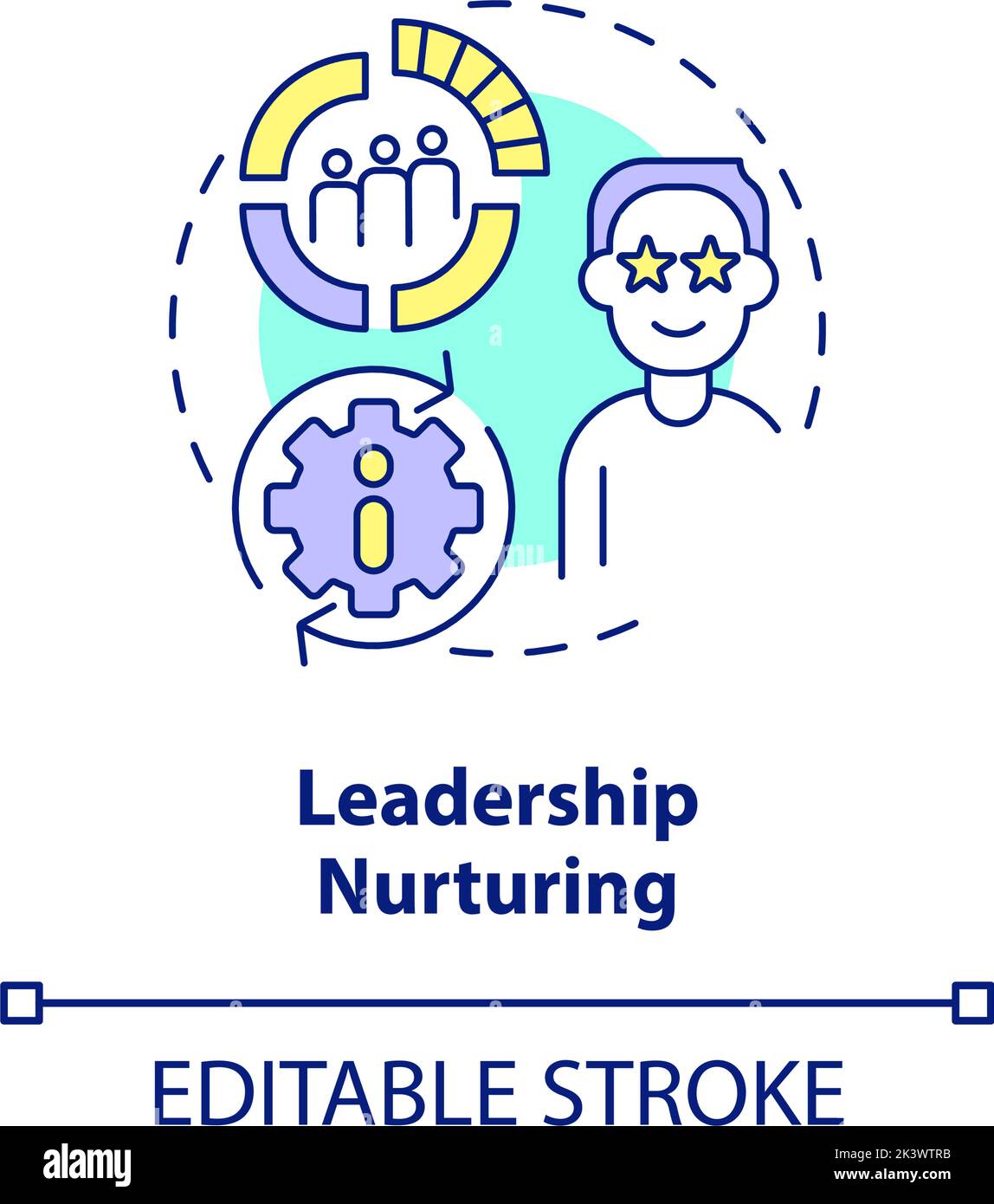 Leadership nurturing concept icon Stock Vector Image & Art - Alamy