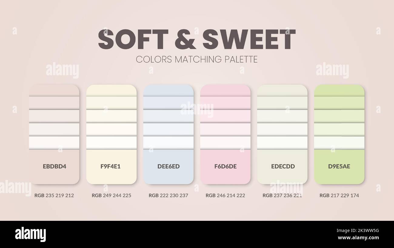 Soft and Sweet color scheme. Color Trends combinations and palette ...
