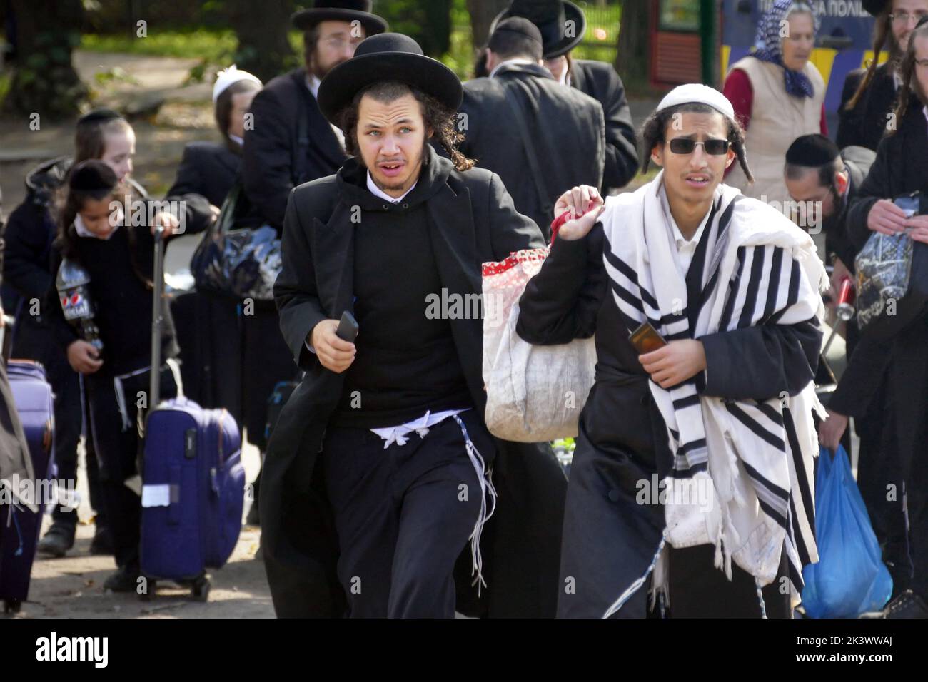 Non Exclusive: UMAN, UKRAINE - SEPTEMBER 25, 2022 - Hasidic pilgrims ...
