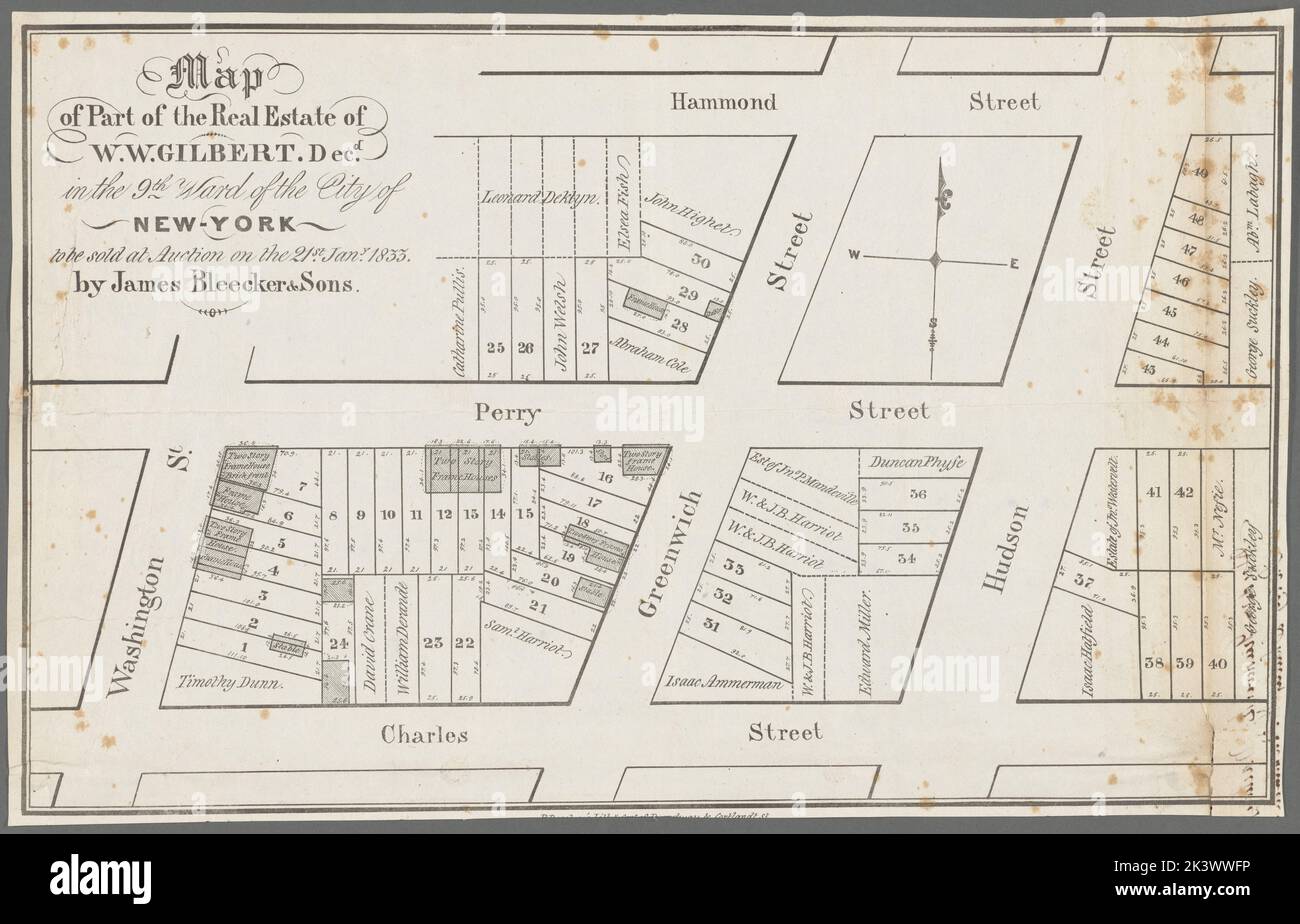 9th ward map hi-res stock photography and images - Alamy