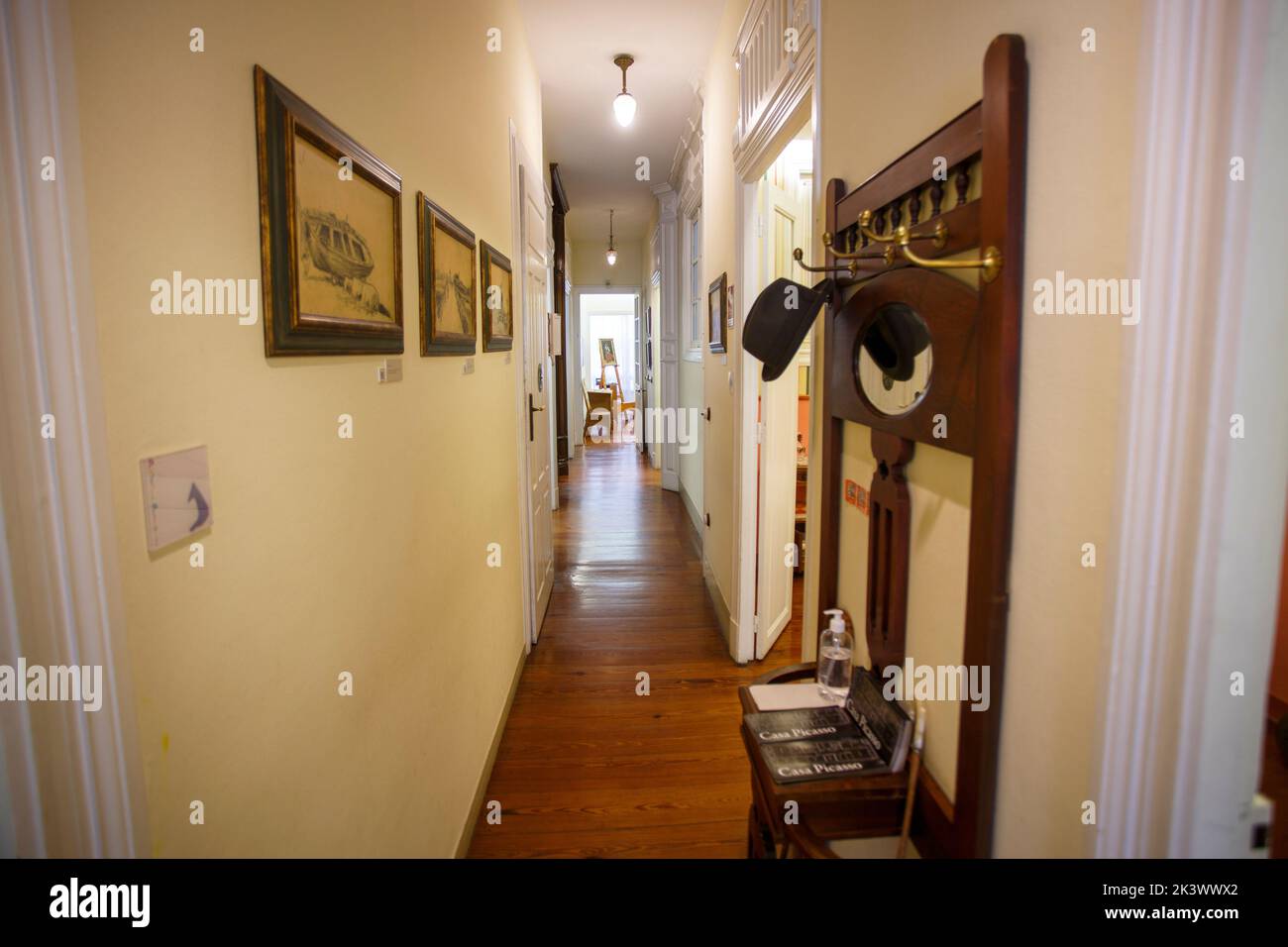 Corna-Spain. Picasso house museum in La Coruna, Spain on February 2 ...