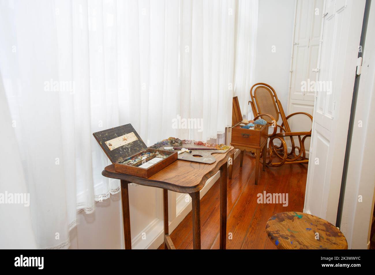 Corna-Spain. Picasso house museum in La Coruna, Spain on February 2 ...