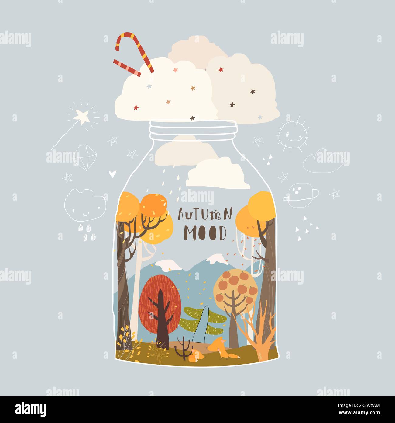 Mood in jar Stock Vector Images - Alamy