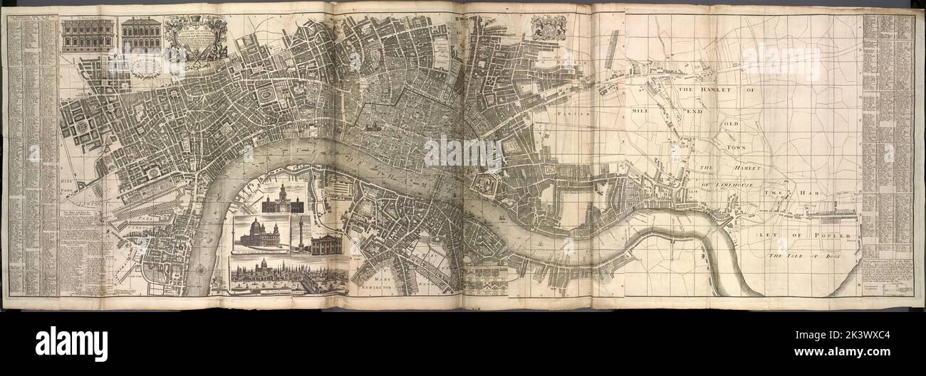 London surveyed or a new map of the cities of London and Westminster ...