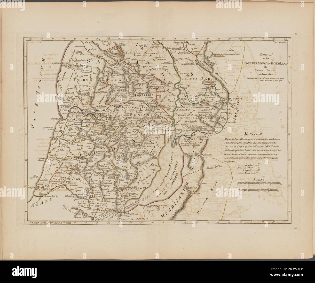 Part IId. of the compleat map of the Holy Land 1786. Dunn, Samuel, d ...