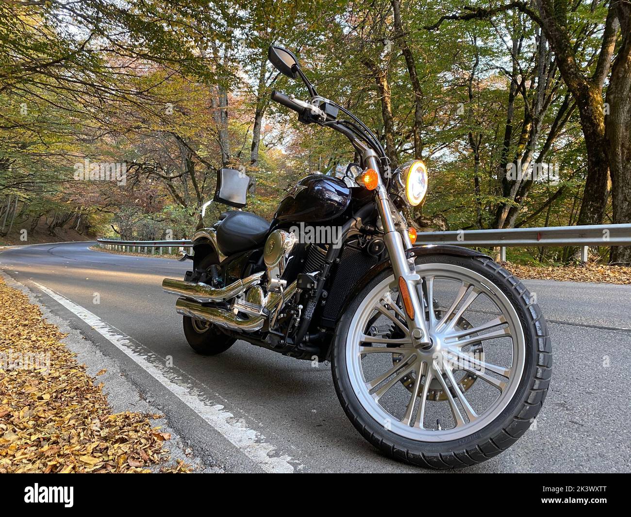 A black motorcycle in Tbilisi, Georgia Stock Photo - Alamy