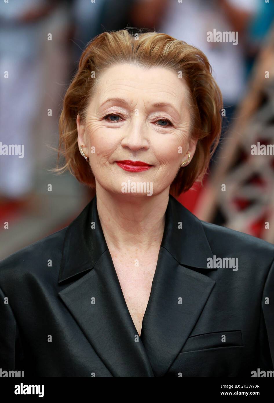 Lesley Manville attends the UK Premiere of "Mrs Harris Goes To Paris ...