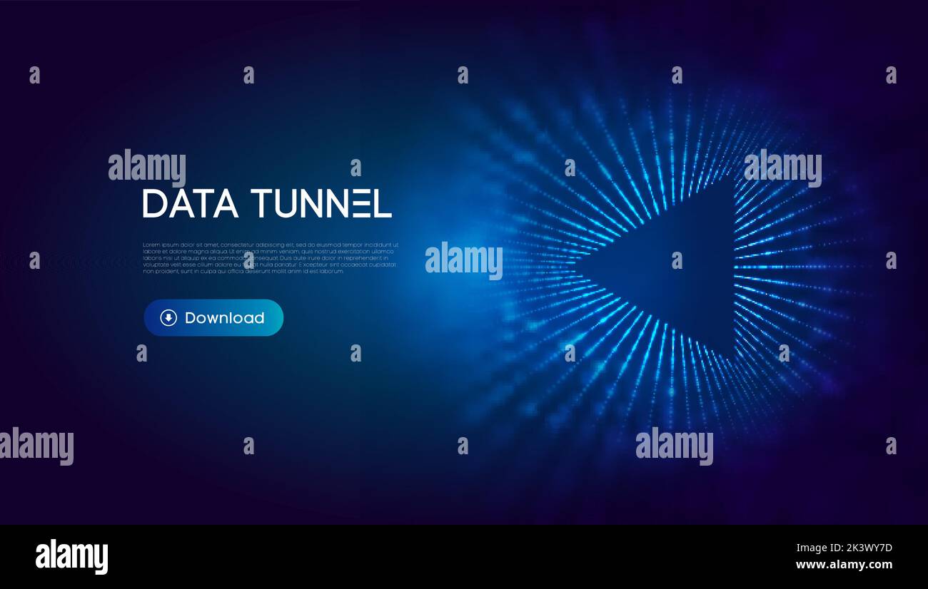 Triangle tunnel big data vector illustration. Abstract digital ... Triangle tunnel big data vector illustration. Abstract digital ...