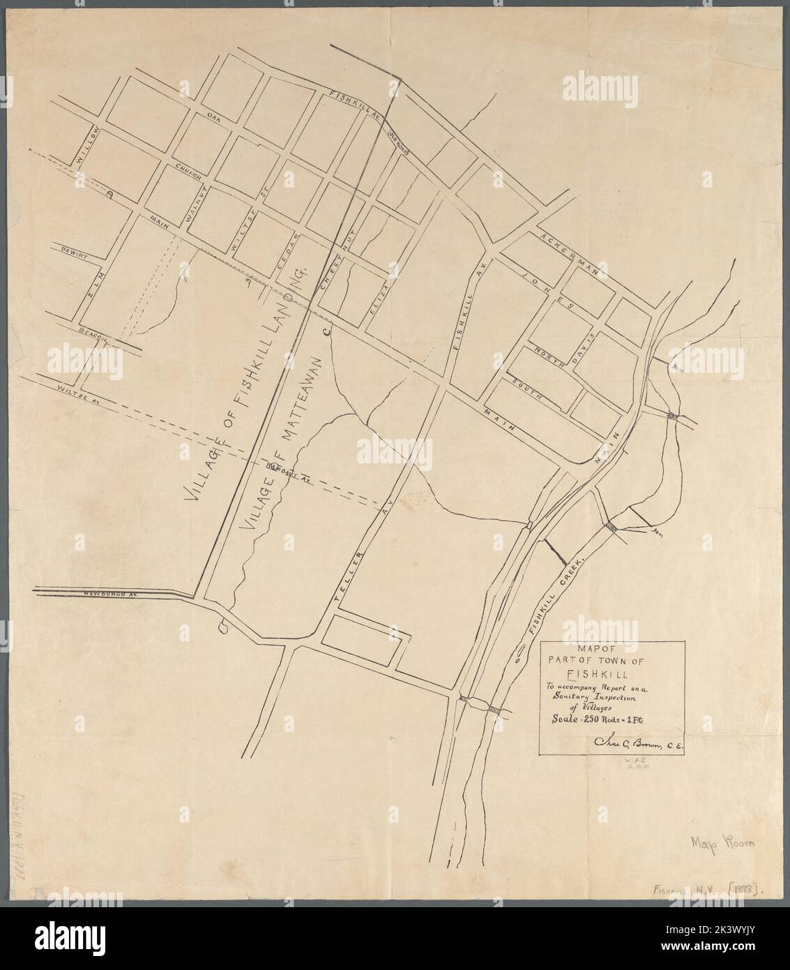 Map of part of Town of Fishkill: to accompany report on a sanitary ...