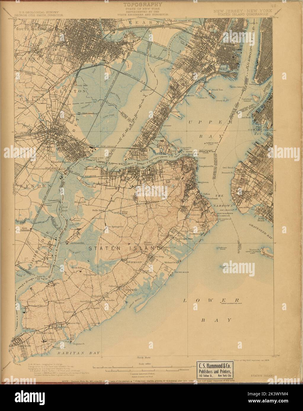 Staten Island, survey of 1888-89 and 1897, ed. of 1900, repr. 1908 ...