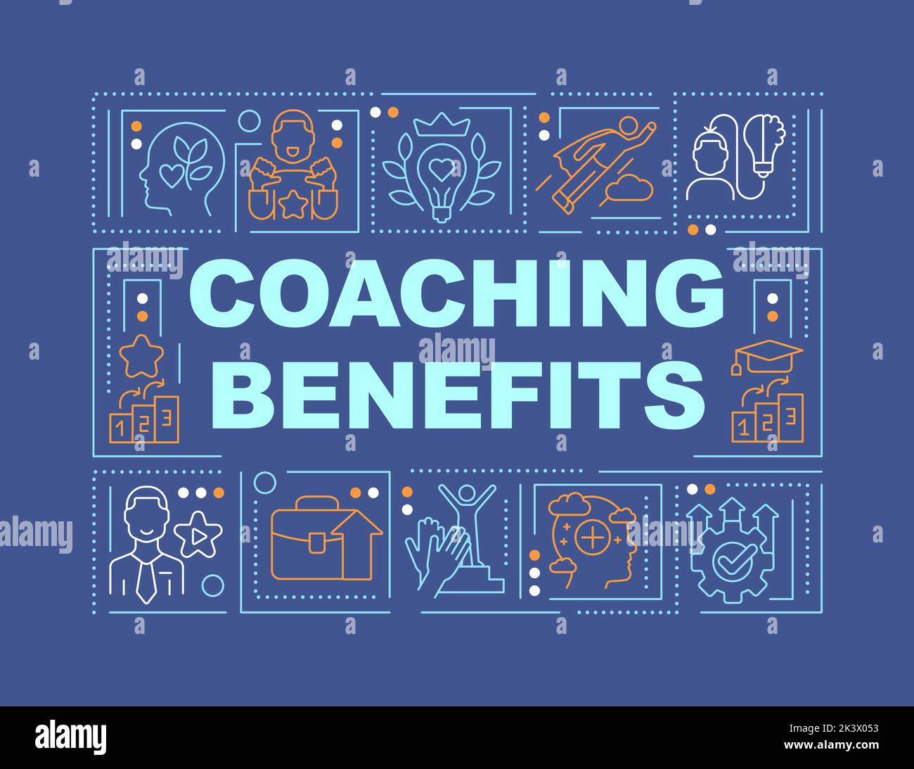 Mentoring advantages word concepts dark blue banner Stock Vector Image & Art - Alamy