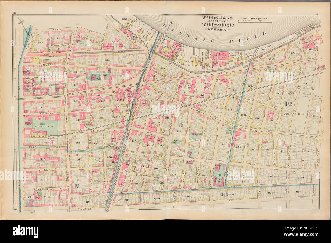 Essex County, Left Page Plate: Map bounded by Park St., Union St ...
