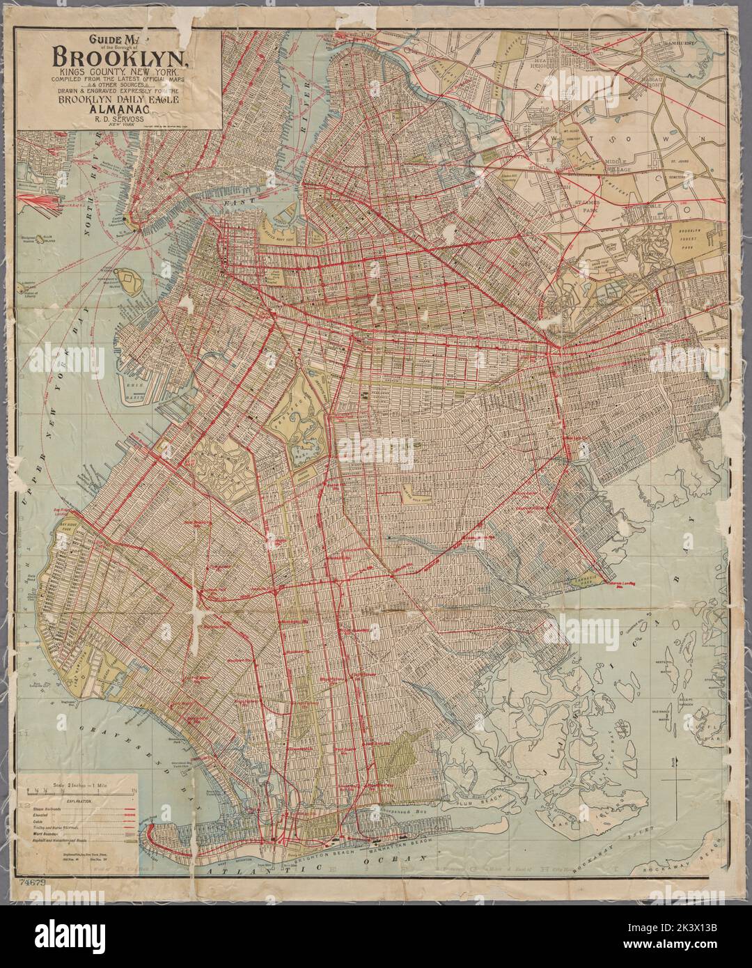 Guide map of the borough of Brooklyn, Kings County, New York: compiled ...