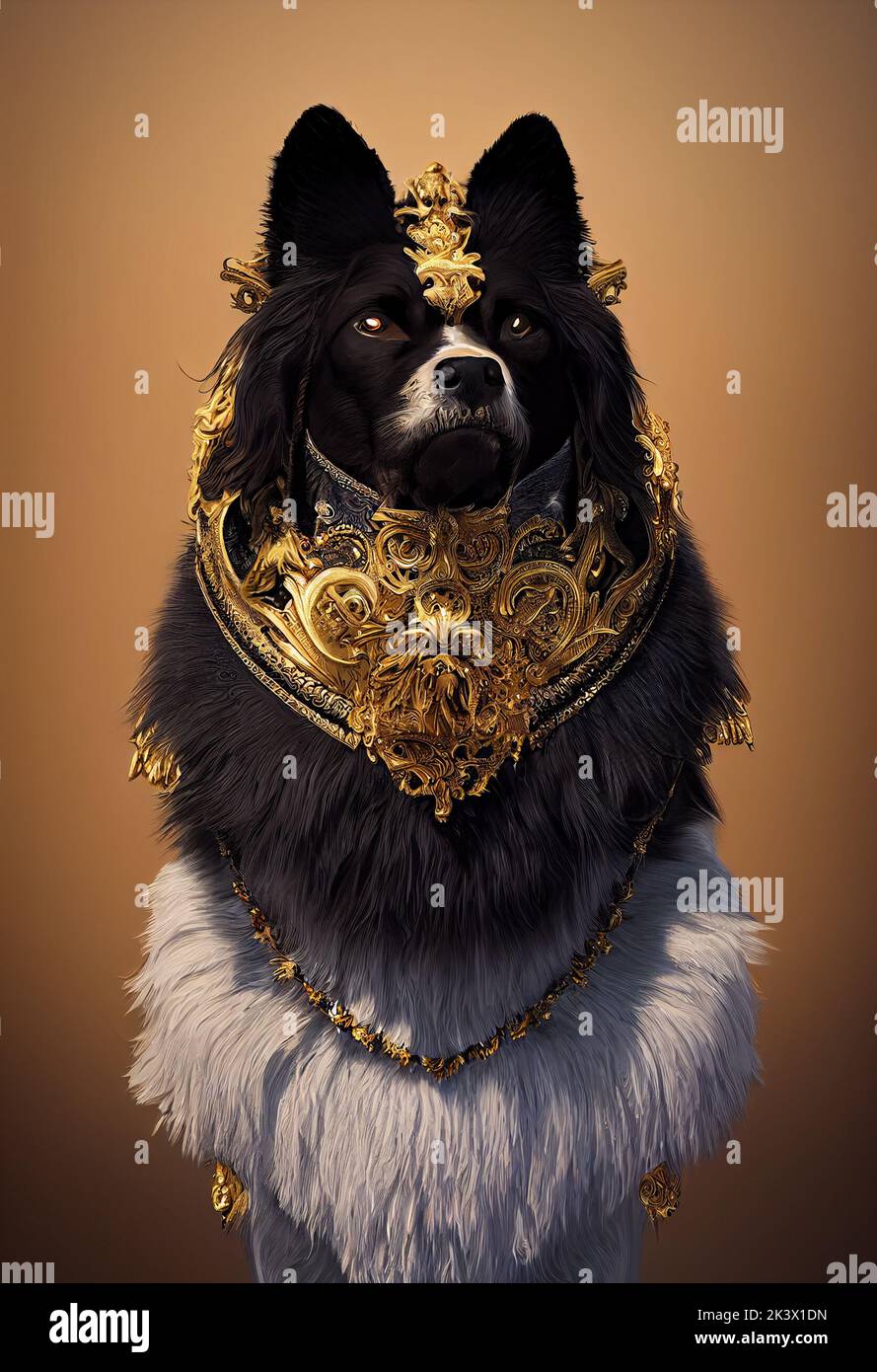 Drawing from the king of dogs Stock Photo - Alamy