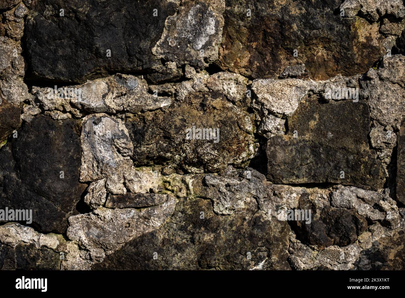 Old Scottish stone wall texture background Stock Photo - Alamy