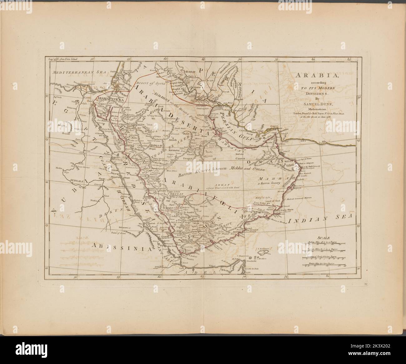 Arabia, according to its modern divisions 1786. Dunn, Samuel, d. 1794 ...