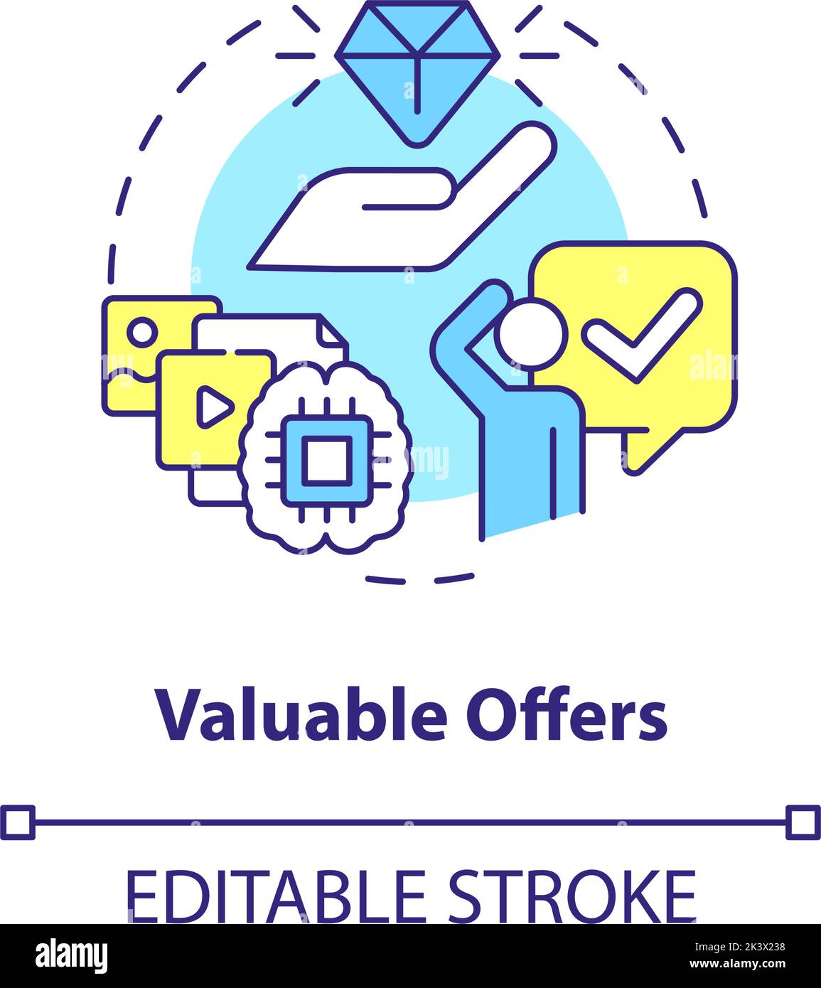 Valuable offers concept icon Stock Vector Image & Art - Alamy