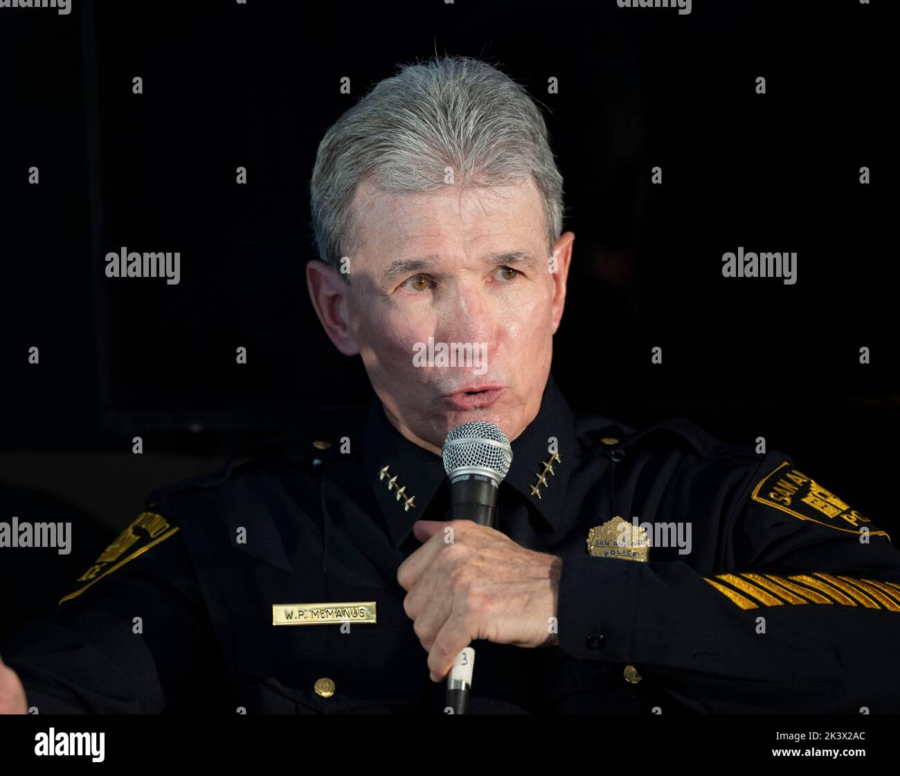 Austin Texas USA, September 24 2022: San Antonio police chief WILLIAM ...