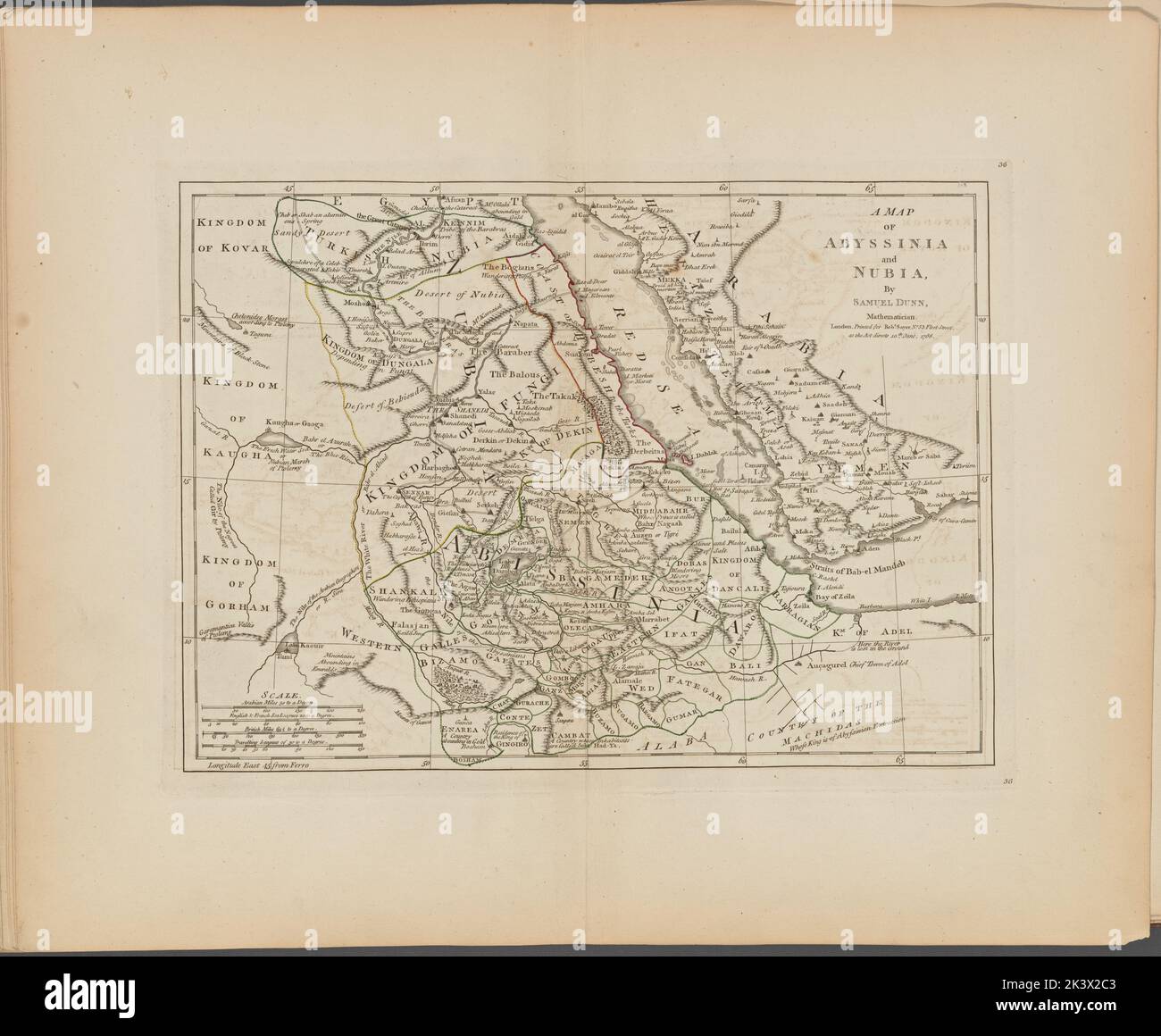 A map of Abyssinia and Nubia 1786. Dunn, Samuel, d. 1794. Cartographic ...