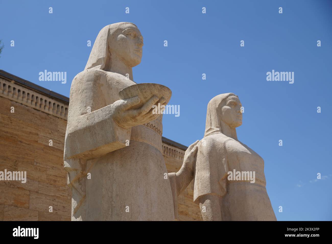 Turkish Women sculpture located at the entrance of the Road of Lions in ...