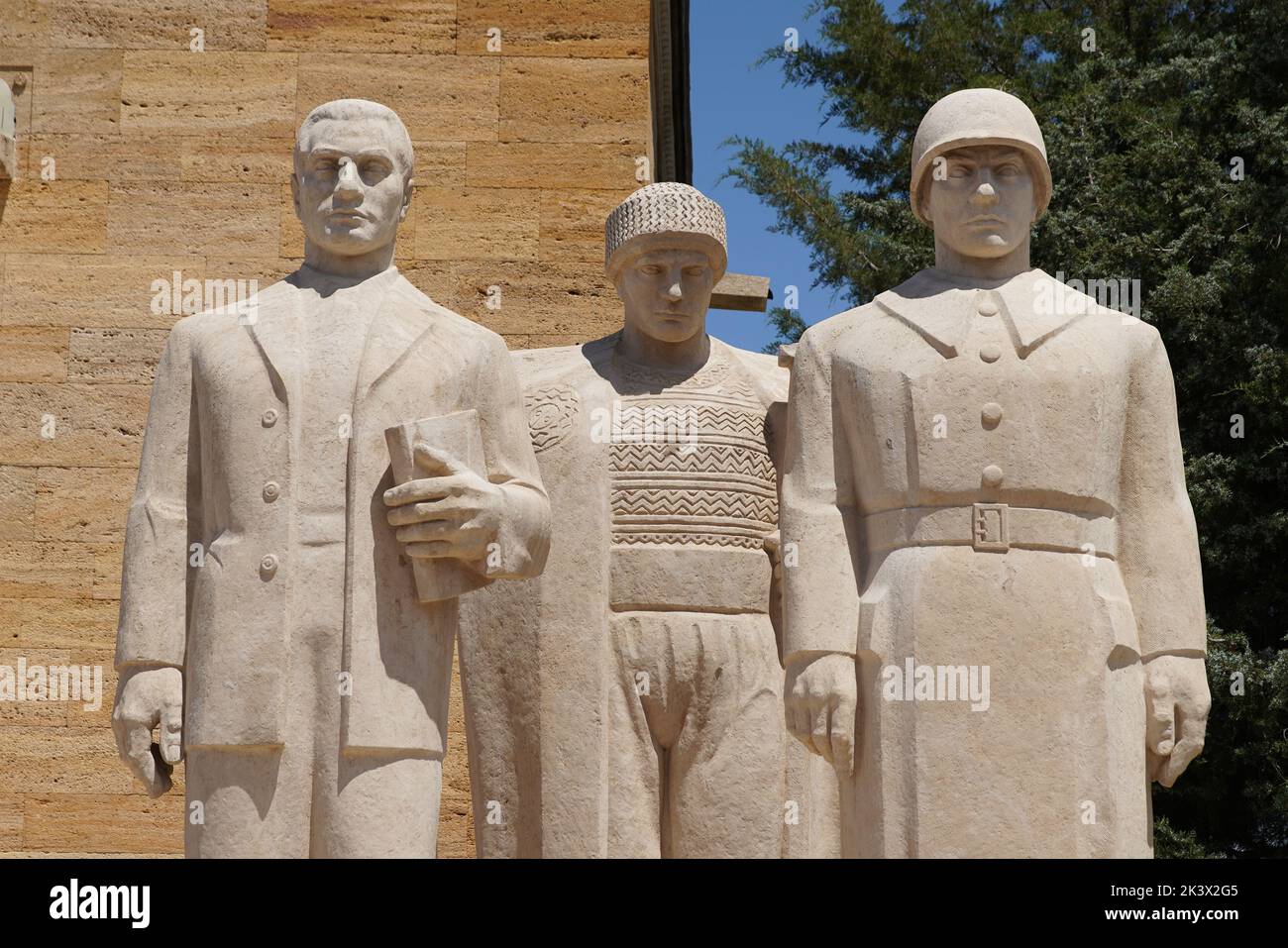 Turkish Men sculpture located at the entrance of the Road of Lions in ...