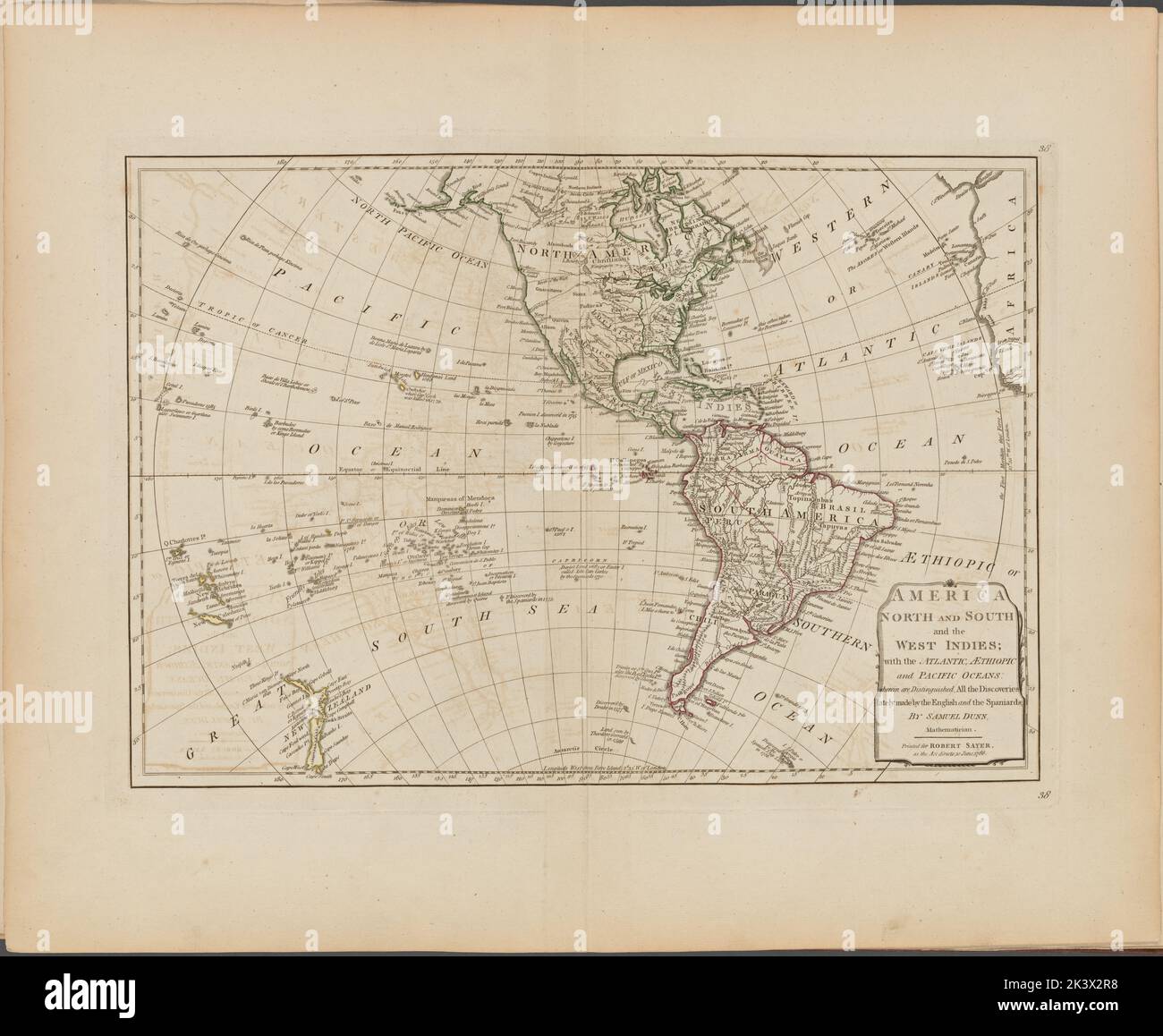 America North and South and the West Indies ... 1786. Dunn, Samuel, d ...