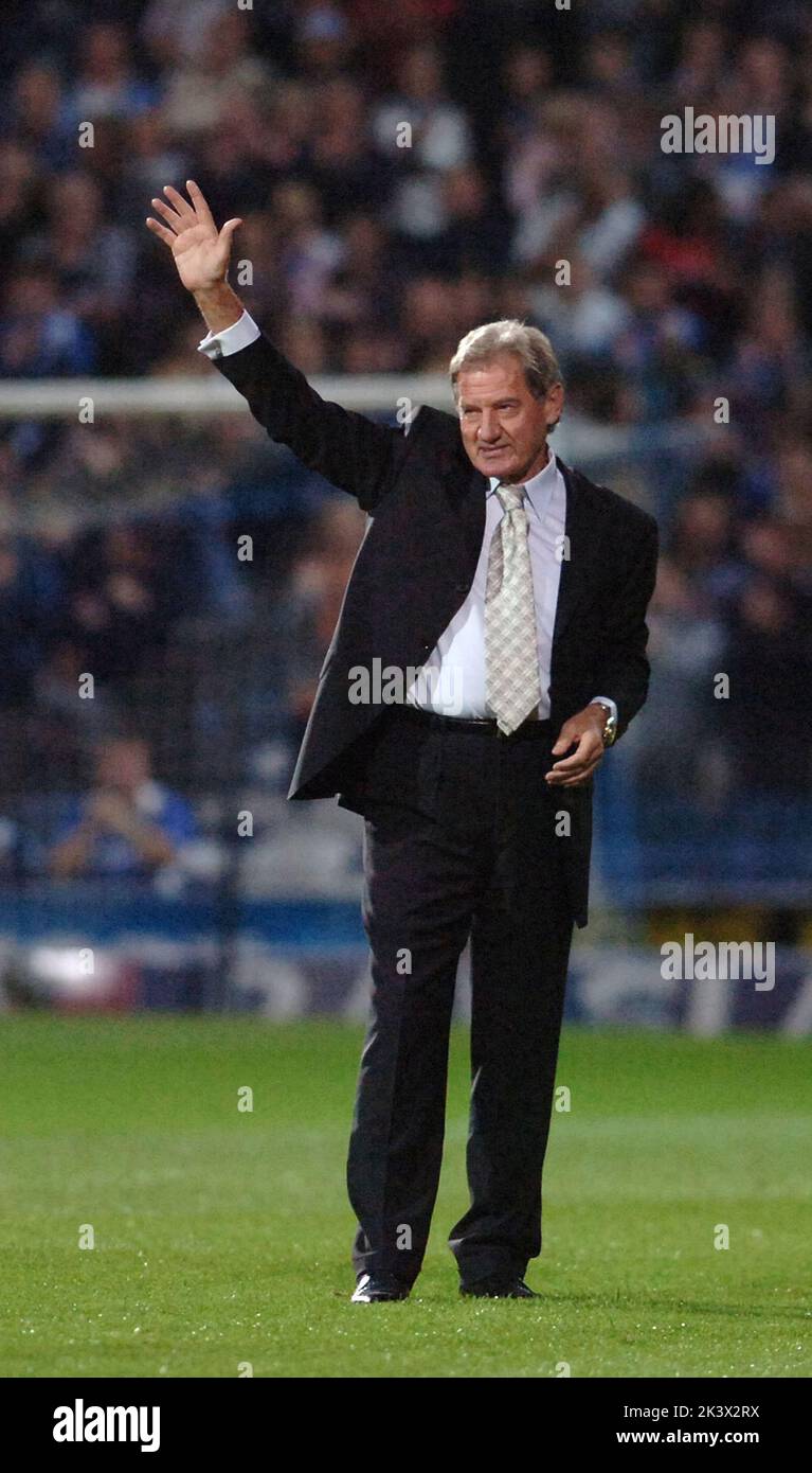 Pompey Bolton, 25/0906 Milan Mandaric waves goodbye. PIC MIKE WALKER ...
