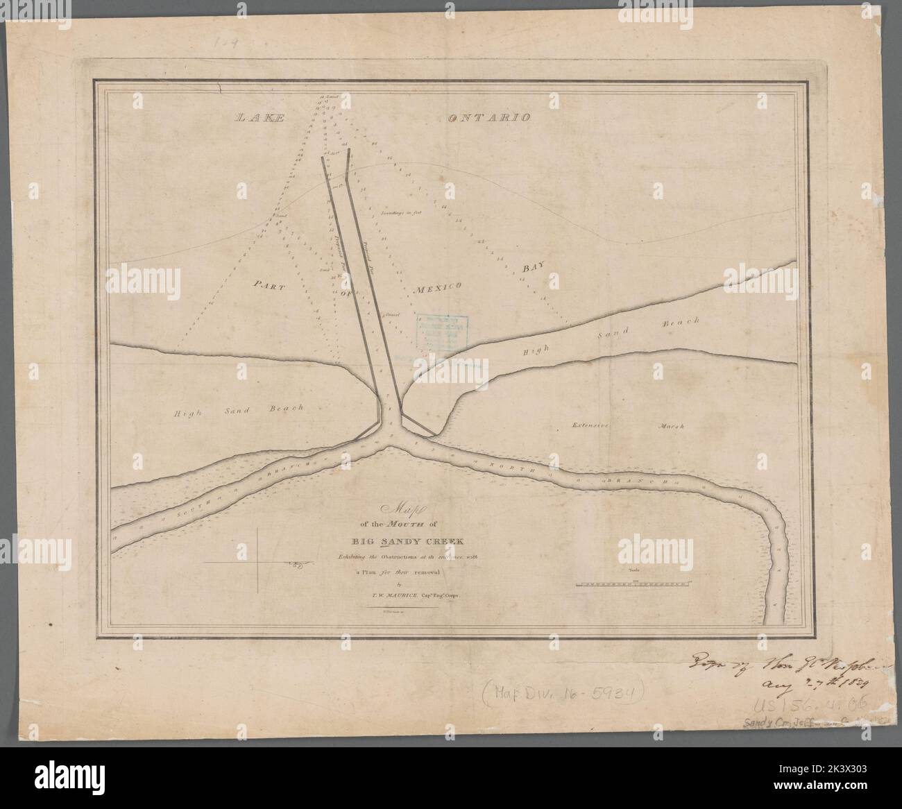 Map of sandy lake hi-res stock photography and images - Alamy