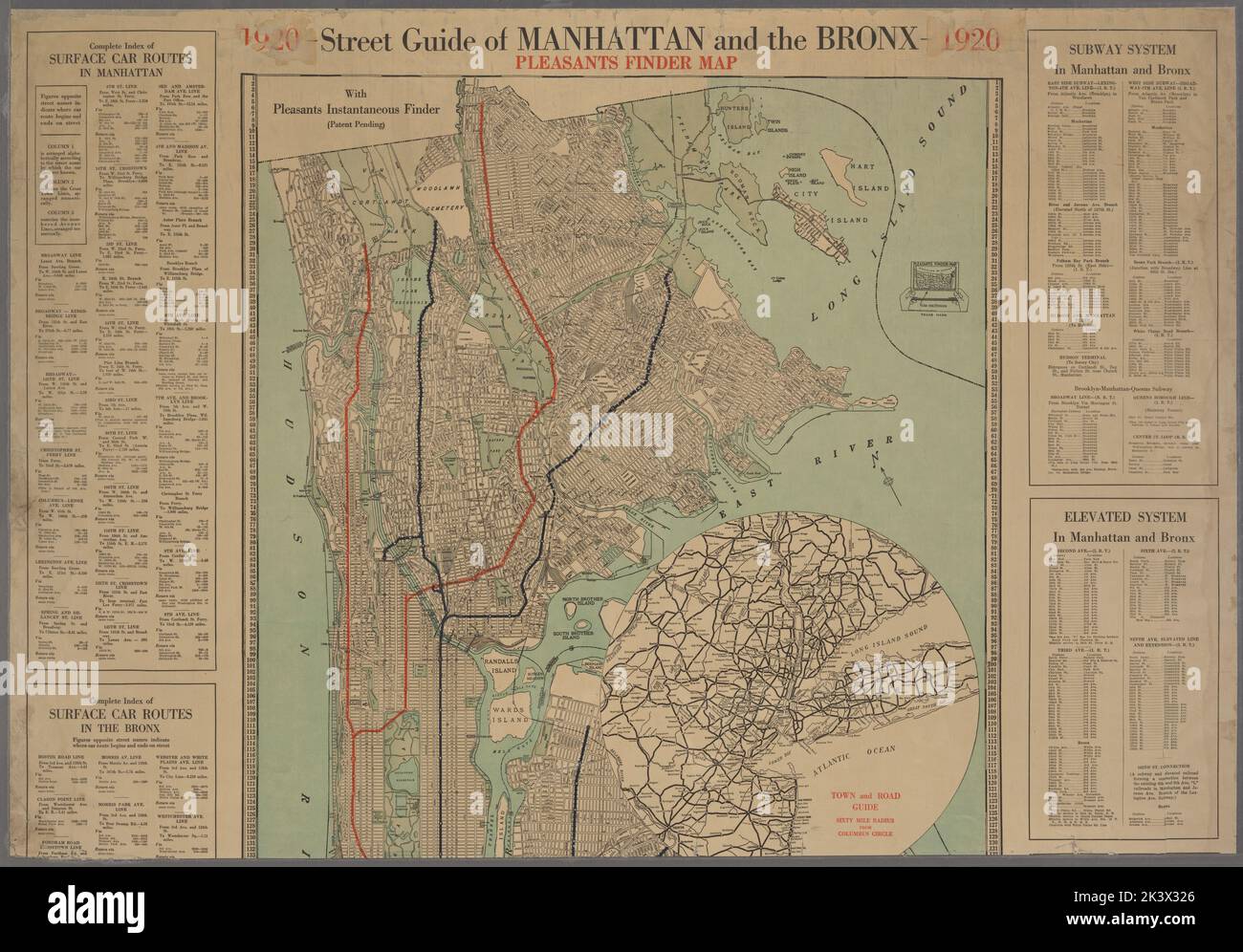 Bronx map 1920 hi-res stock photography and images - Alamy