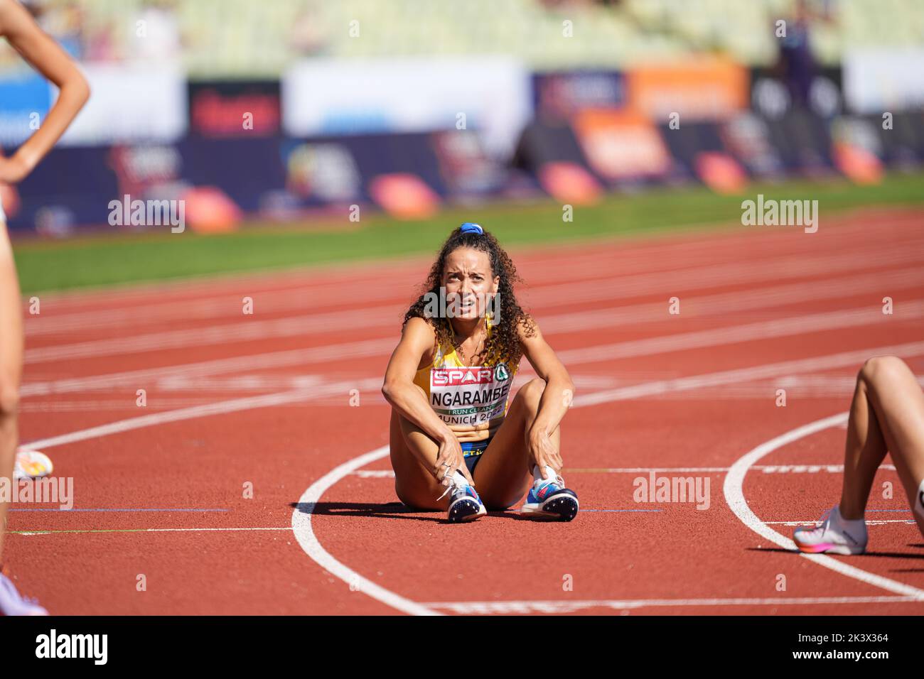 Yolanda Ngarambe participating in the 1500 meters of the European ...