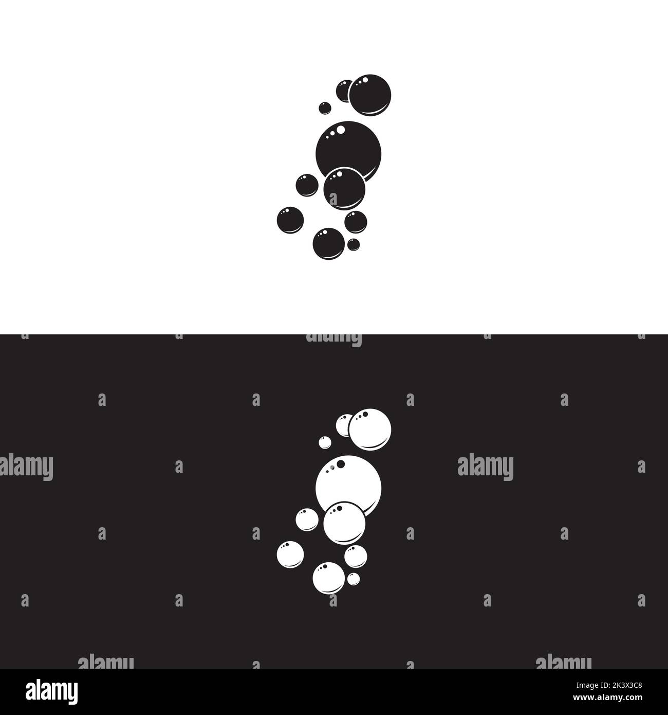 Natural realistic bubble illustration vector design Stock Vector Image ...