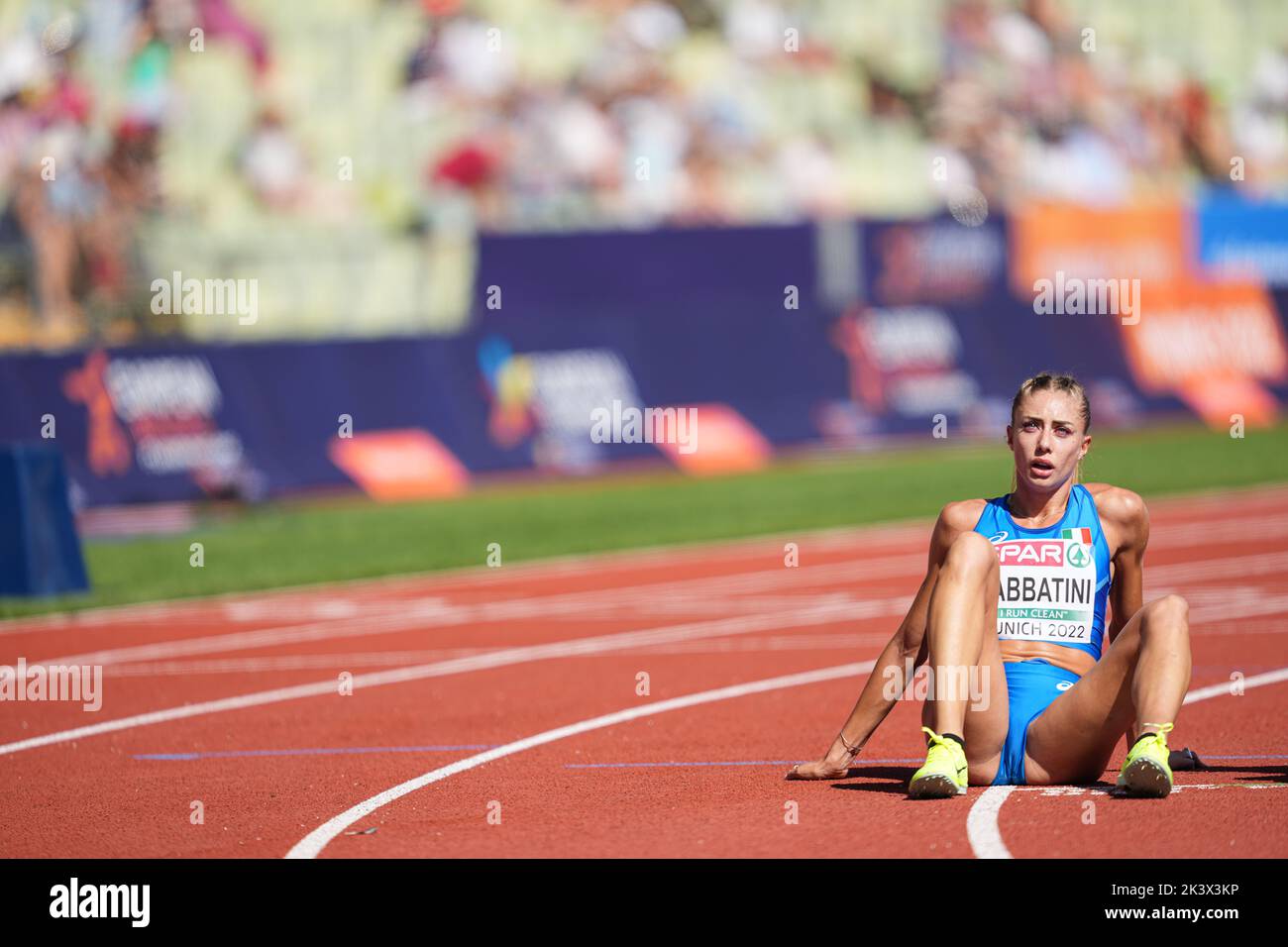 Gaia Sabbatini participating in the 1500 meters of the European ...