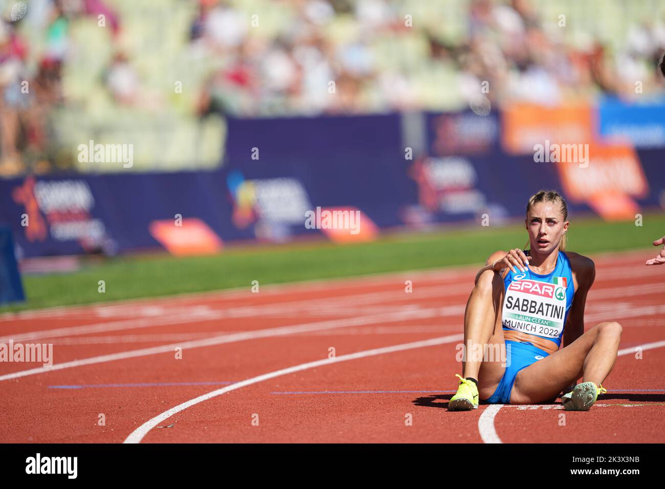 Gaia Sabbatini participating in the 1500 meters of the European ...