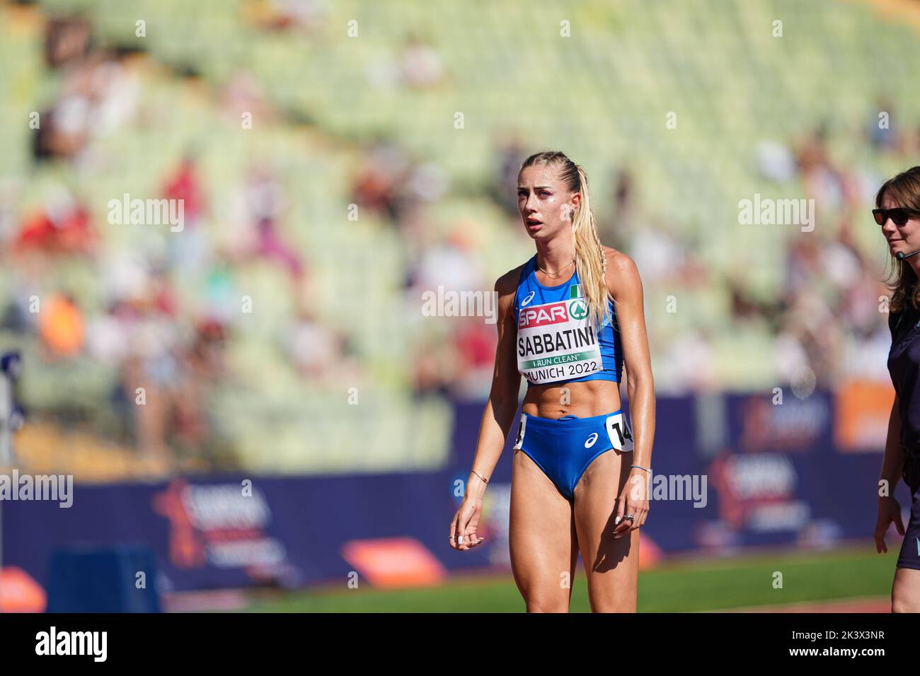Gaia Sabbatini participating in the 1500 meters of the European ...