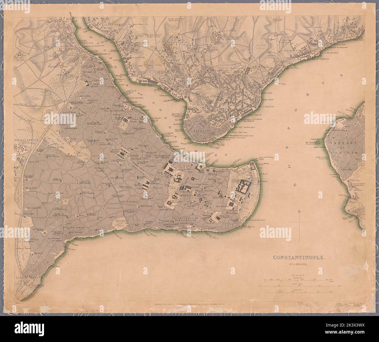 Constantinople, 1840 Stambool Cartographic. Maps. 1840. Lionel Pincus ...