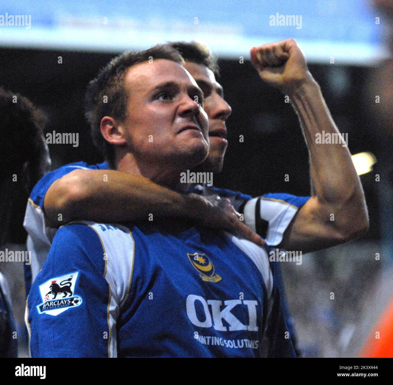 PORTSMOUTH V VILLA MATTHEW TAYLOR'S HEADER CELEBRATES HIS FIRST GOAL ...