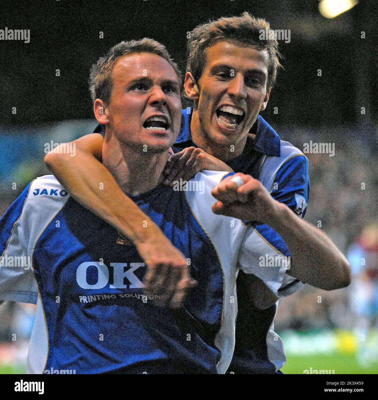 PORTSMOUTH V VILLA MATTHEW TAYLOR'S HEADER CELEBRATES HIS FIRST GOAL ...