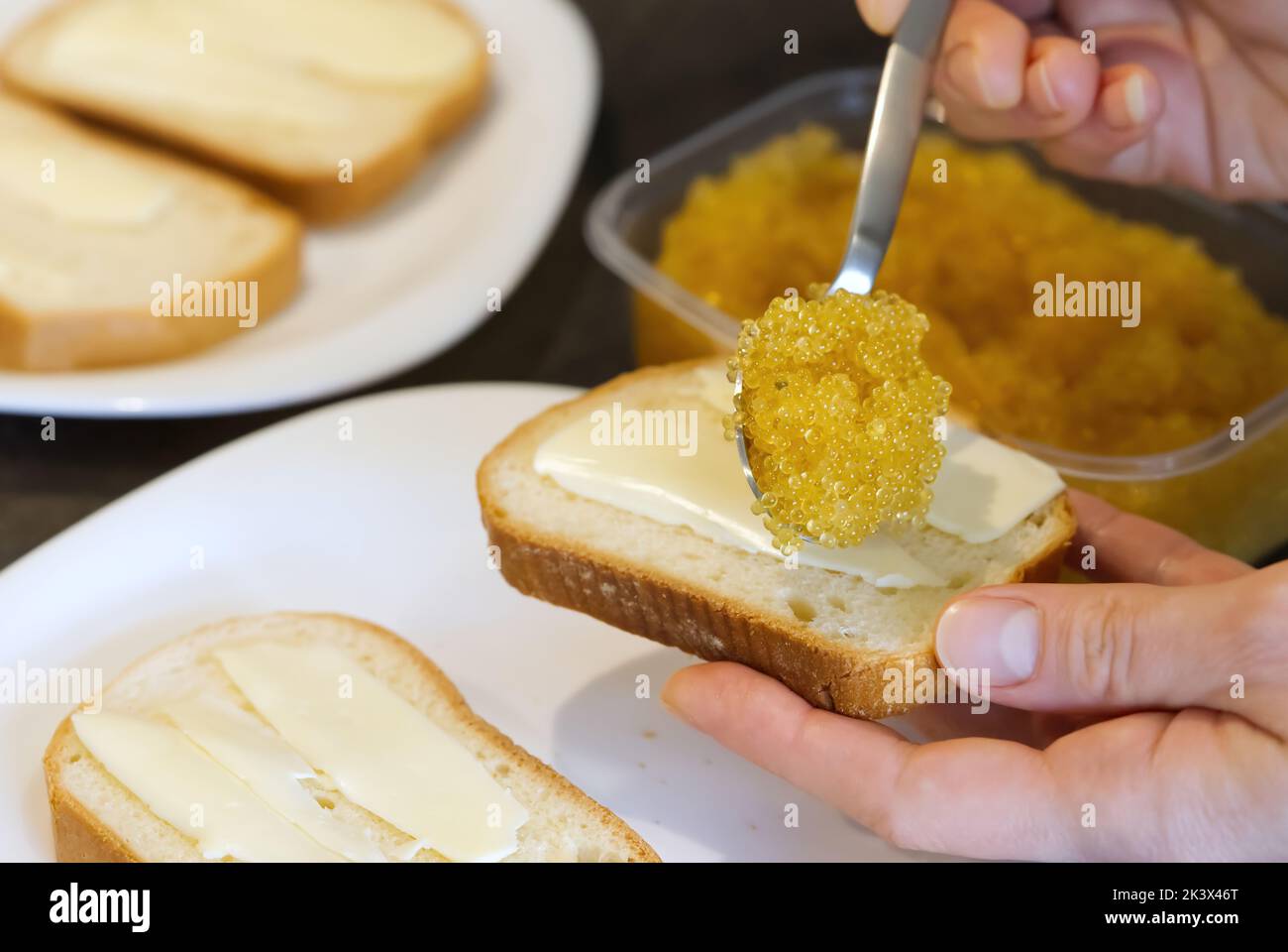 Caviar spread hi-res stock photography and images - Alamy