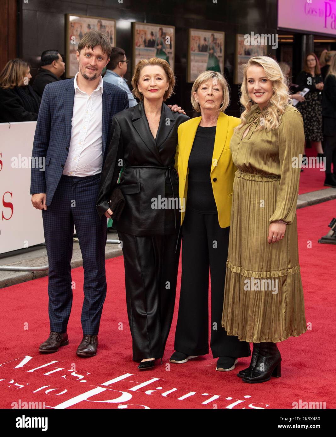 London, UK. Alfie Oldman, Lesley Manville, Diana Manville and Sarah ...