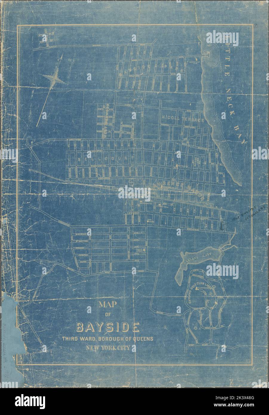 Map of Bayside, third Ward, Borough of Queens, City of New York. 1909 ...