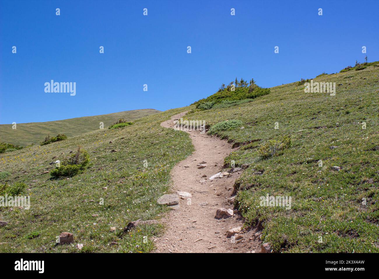 Hiking trail uphill in hi-res stock photography and images - Alamy