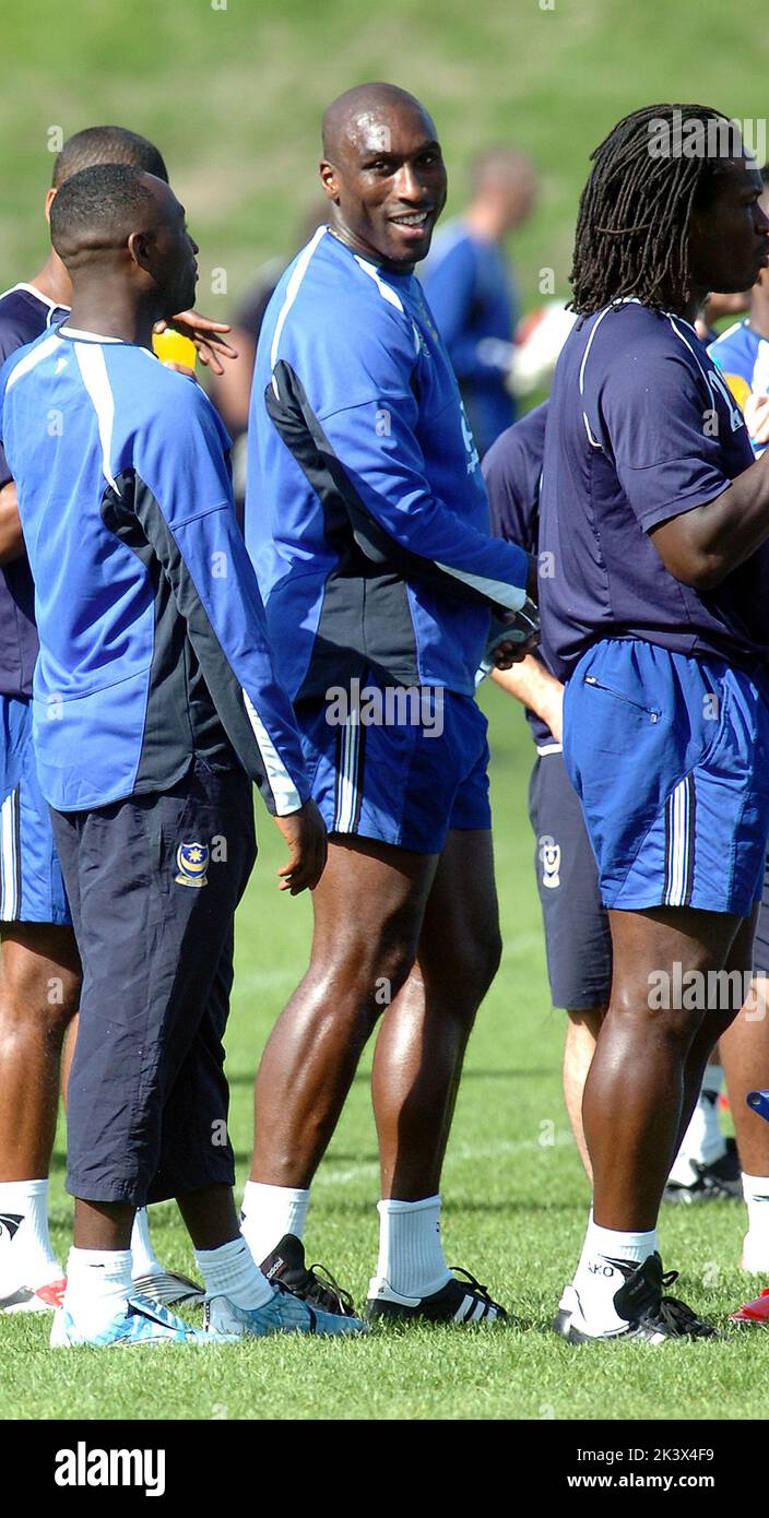 Sol campbell portsmouth training hi-res stock photography and images ...