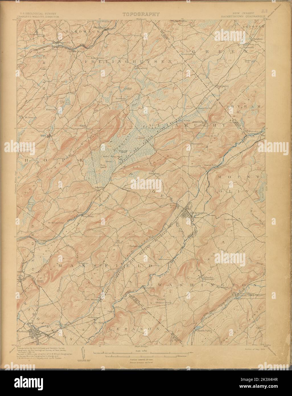 Hackettstown, survey of 1881-83, ed. of 1905. 1899 - 1926. Cartographic ...