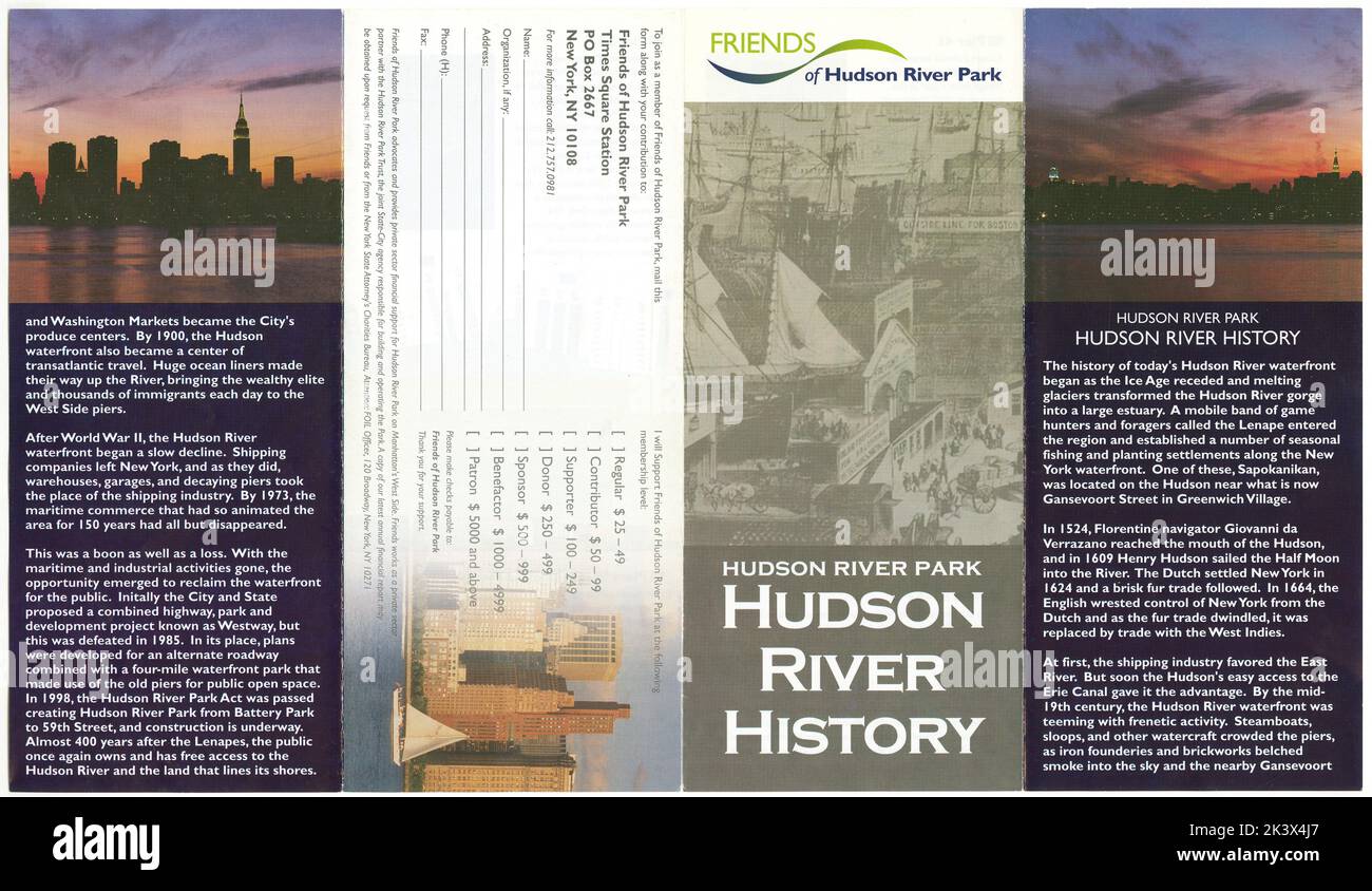 Hudson River Park, Hudson River history Cartographic. Maps. 2000 - 2009 ...